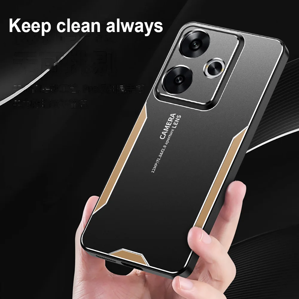 For Xiaomi POCO F6 Pro Case Funda POCO F6 Cover Soft Bumper Aluminum ...