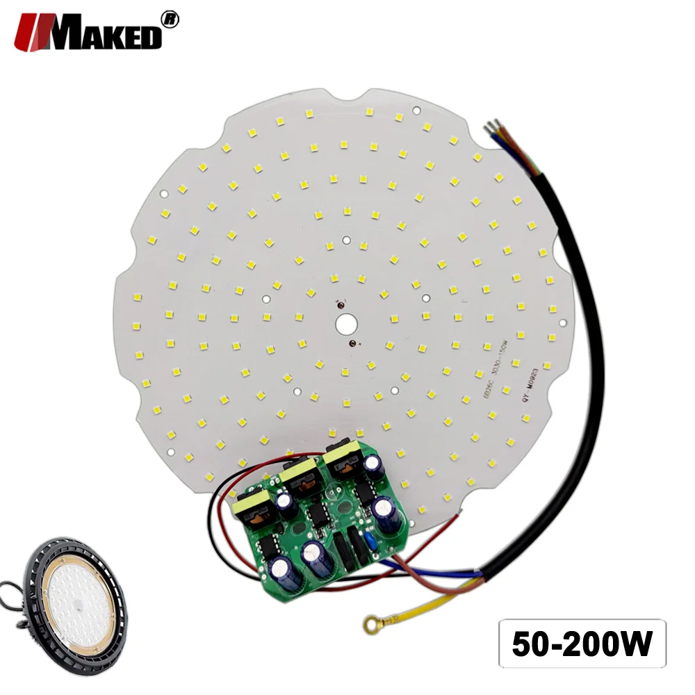 UFO LED High Bay Light Plate+PCB Driver 50W 100W 150W 200W 220V SMD3030 ...