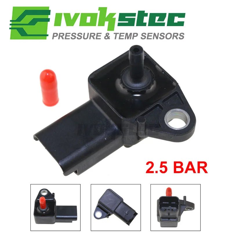 9631716680 1920.7t 2.5bar Manifold Boost Pressure Map Sensor For ...