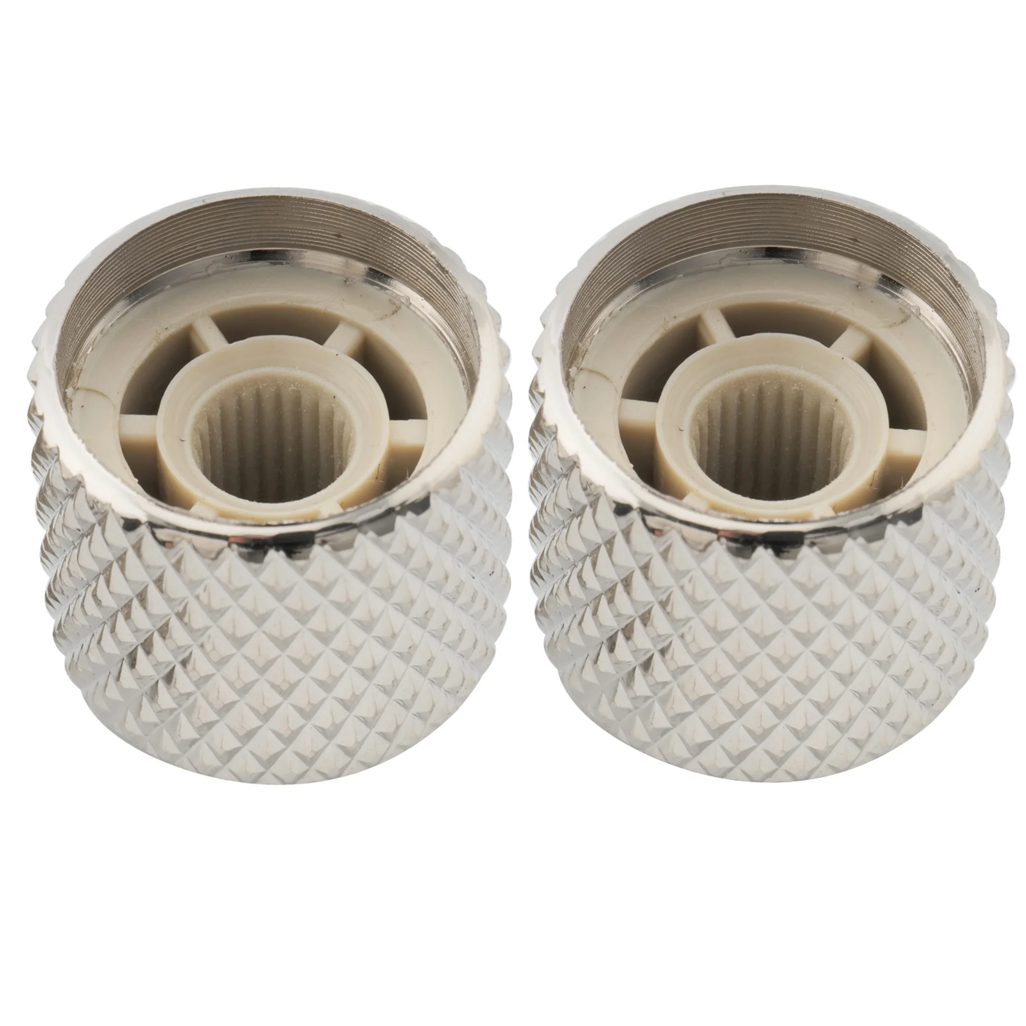 Chrome Push-on Knobs For Import Guitars Fender Guitar Musiclily Pro ...