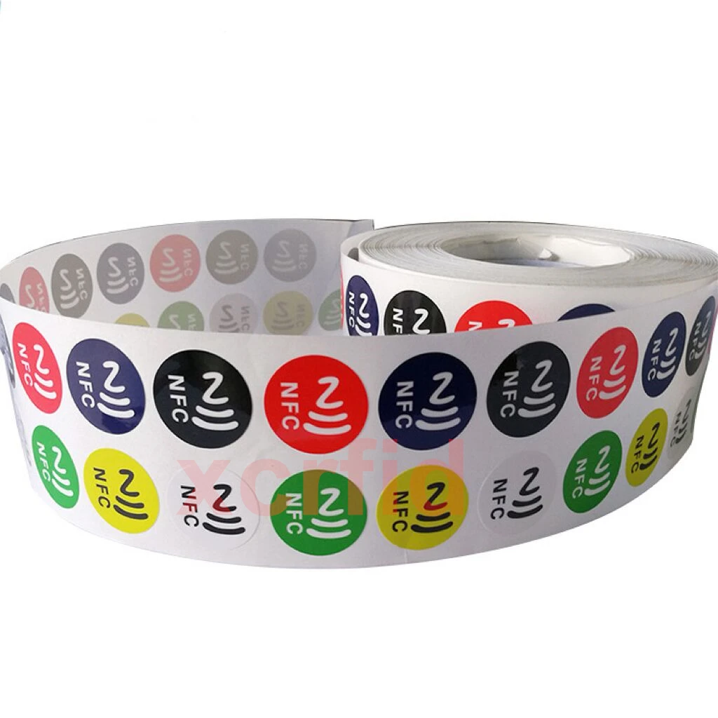 NFC NTAG213 Anti Metal RFID Adhesive 30mm Label Sticker Writable for ...