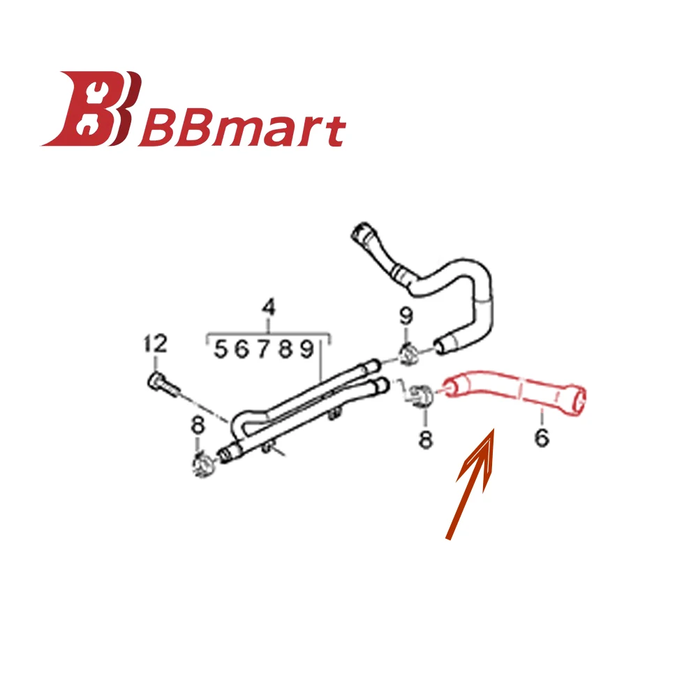 BBMart-Auto-Parts-95810657300-Engine-Coolant-Pipe-For-Porsche-Cayenne ...