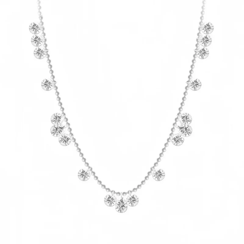 925-Silver-Full-Sky-Star-Diamond-Necklace-Tear-Broken-Star-River-Pearl ...