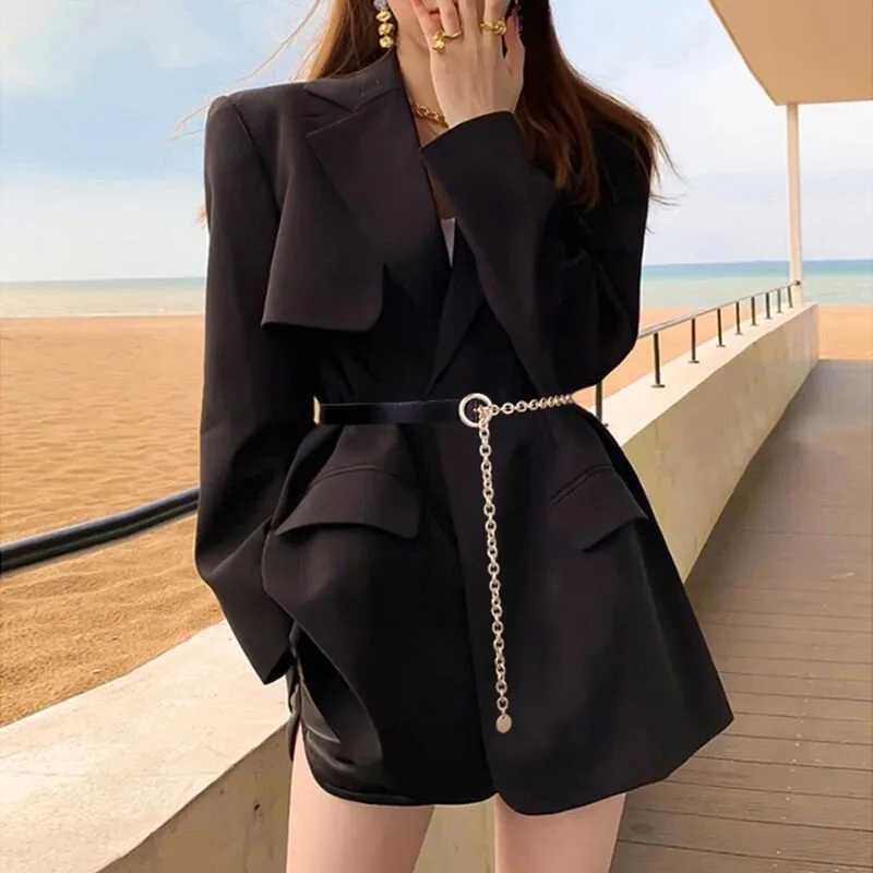 Thin-Belt-Women-s-Metal-Black-Waist-Chain-Fashion-Shirt-Decorative-Suit ...