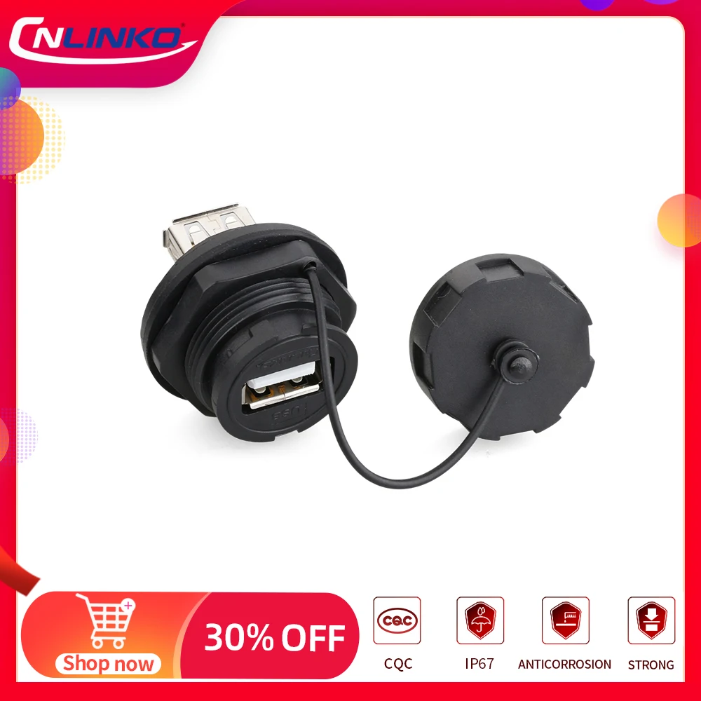 Usb Connector Panel Mount | Usb Connector Panel Waterproof - Female Usb ...