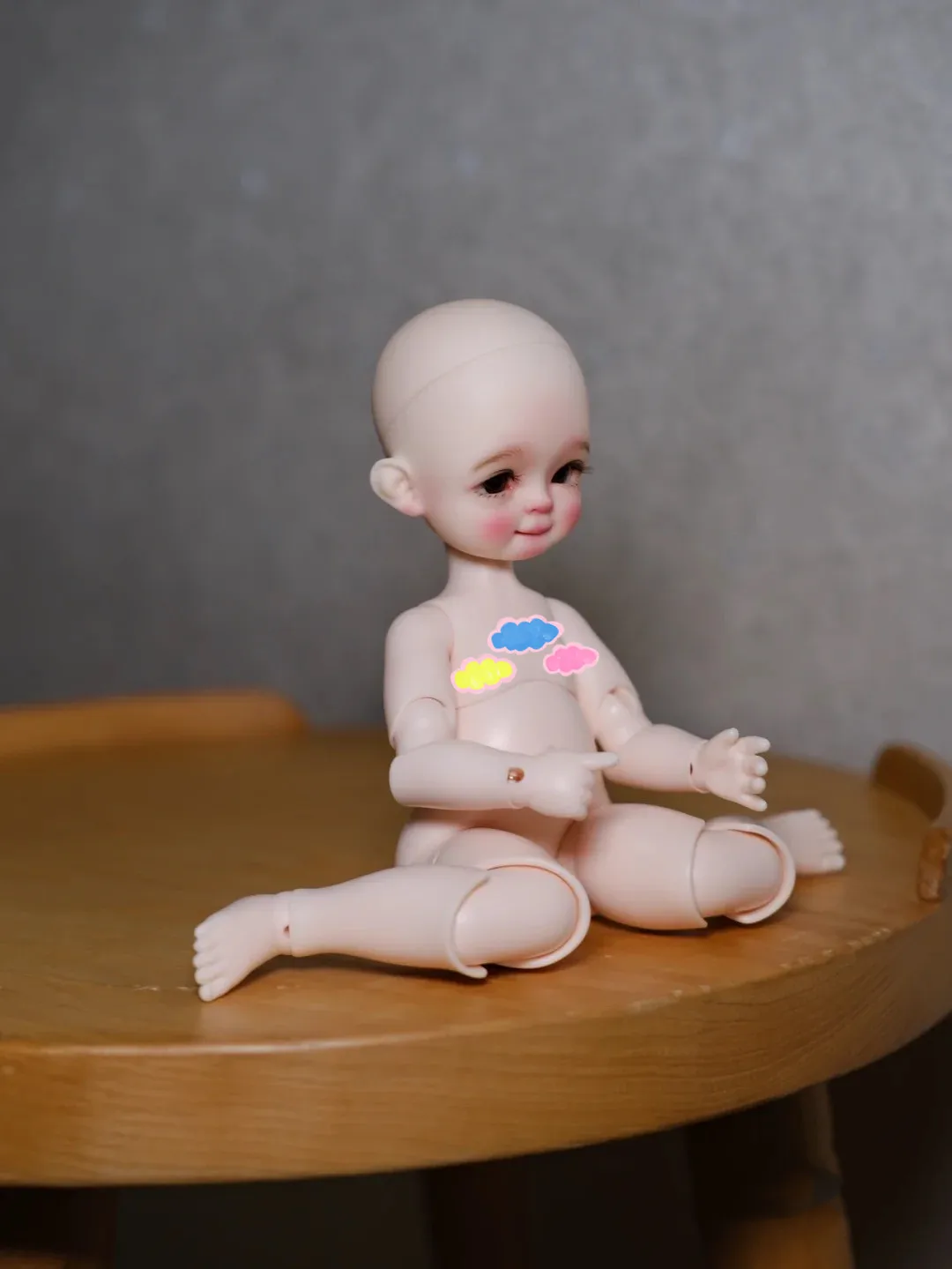 Small Little Fat 1/6 Peach Body Versatile Pose Movable Resin Material ...