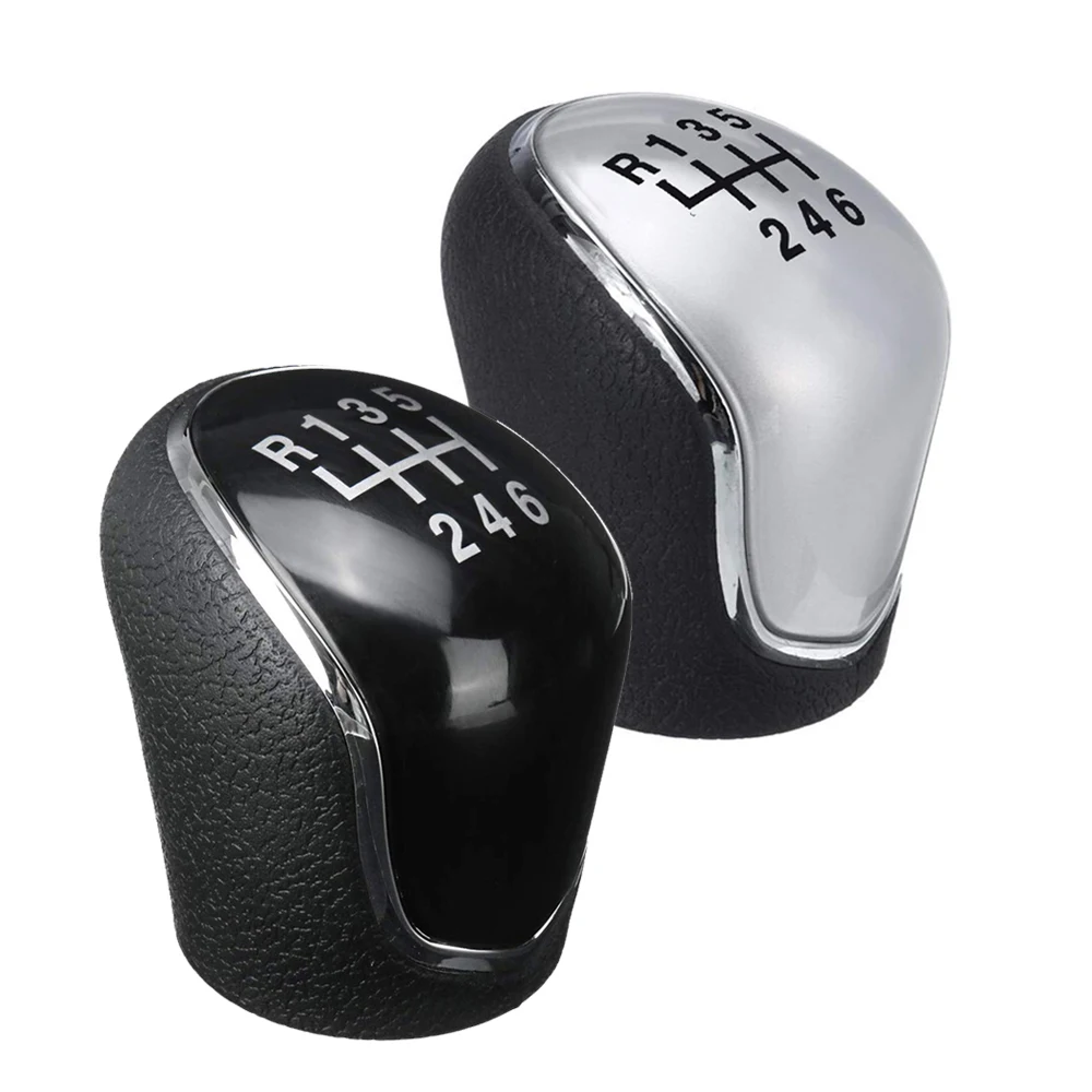 6 Speed Gear Shift Knob Car Auto Manual Shifter Lever Stick Head ...