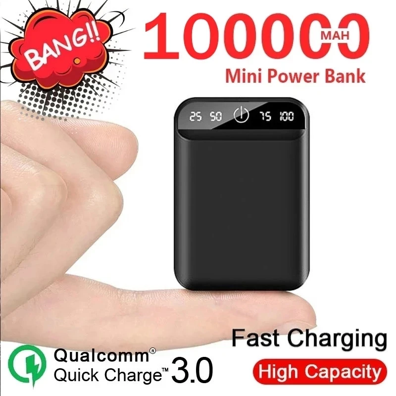 Bateria externa de emergência ao ar livre 100000mah mini banco de ...