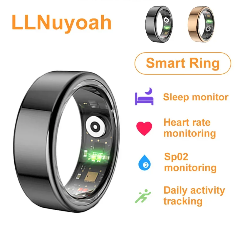 llNuyoah-R02-Smart-Ring-Military-Grade-Titanium-IP68-3ATM-Waterproof ...