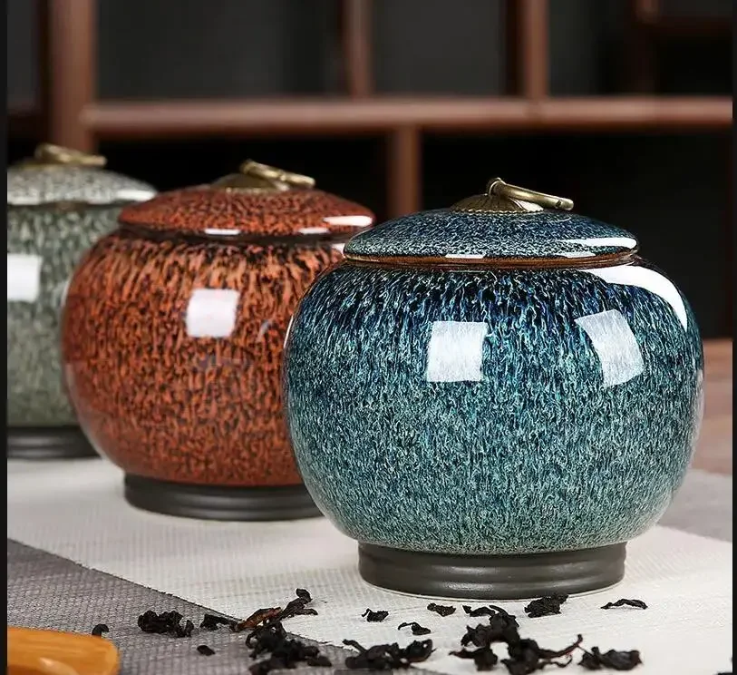 Ceramic-Tea-Box-Tea-Caddy-Moisture-Proof-Sealed-Jar-Storage-Tank-Candy ...