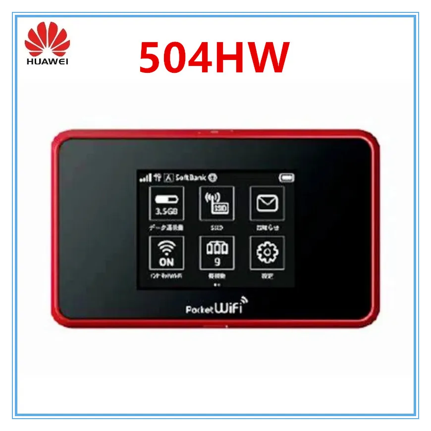 Unlocked-Huawei-4G-Wifi-Router-Portable-4G-Pocket-WiFi-504HW-With-Sim ...