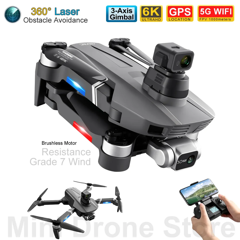 F4S FPV GPS 드론, 4K 전문 항공 사진, 장애물 회피 접이식 쿼드콥터, 카메라 RC 헬리콥터 무료 반품 ...