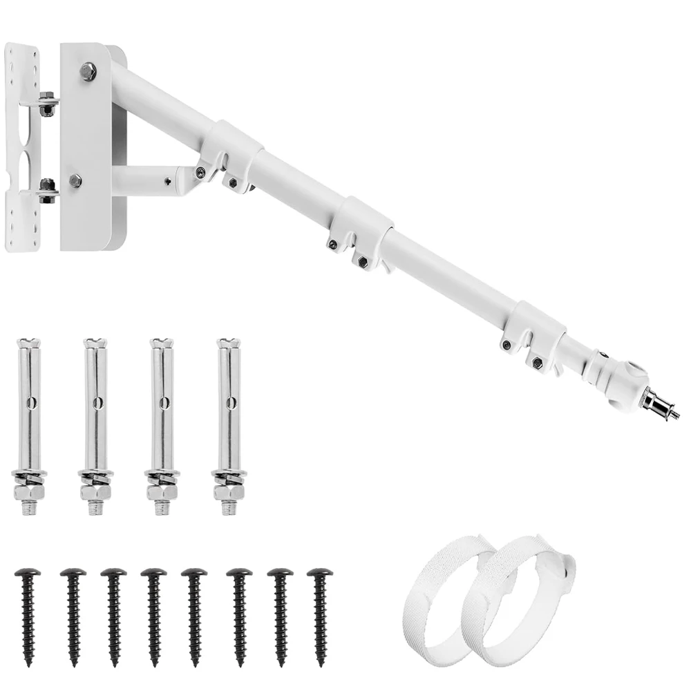 Selens-White-Wall-Mount-Light-Stand-Boom-Arm-Photo-Studio-Kits-Wall ...