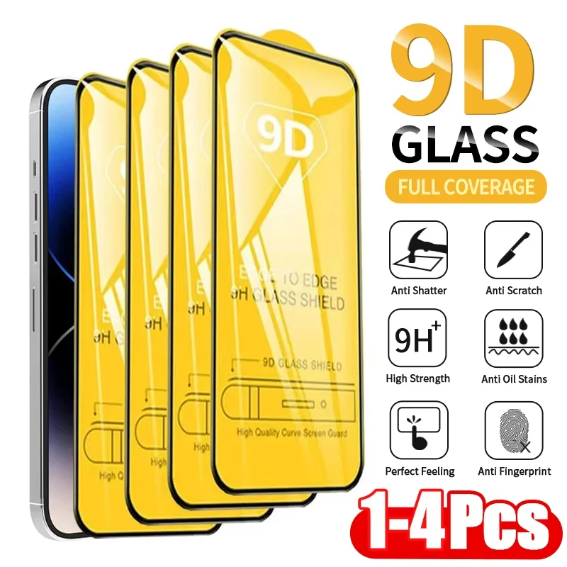 9D Screen Protector Tempered Glass For Vivo Y36 Y100 Y97 Y35 Y21 Y73S ...