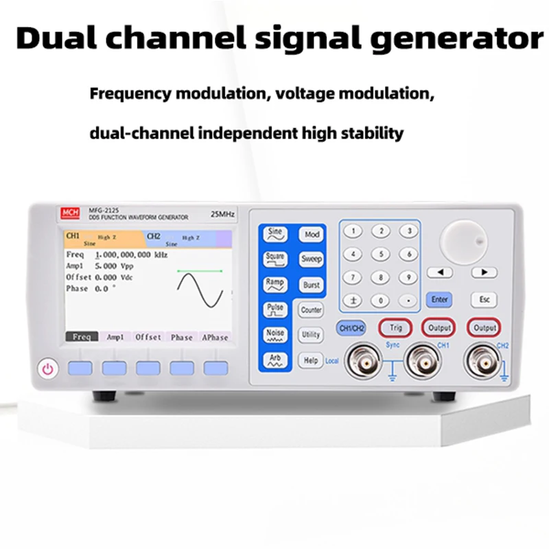 Two-channel-function-signal-generator-DDS-arbitrary-waveform-sampling ...