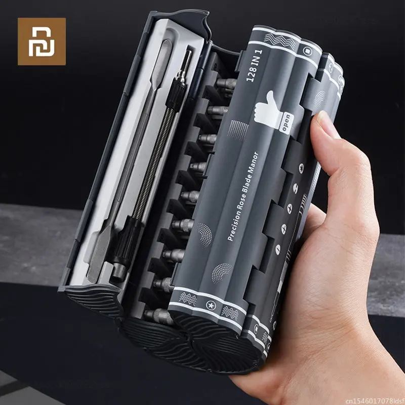 Youpin 128 In 1 Screwdriver Set Cylindrical Storage Box S2 Magnetic ...