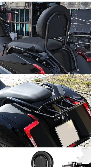 K1600B Rear Rack BMW K1600B Passenger Backrest & Luggage Rack Set ...