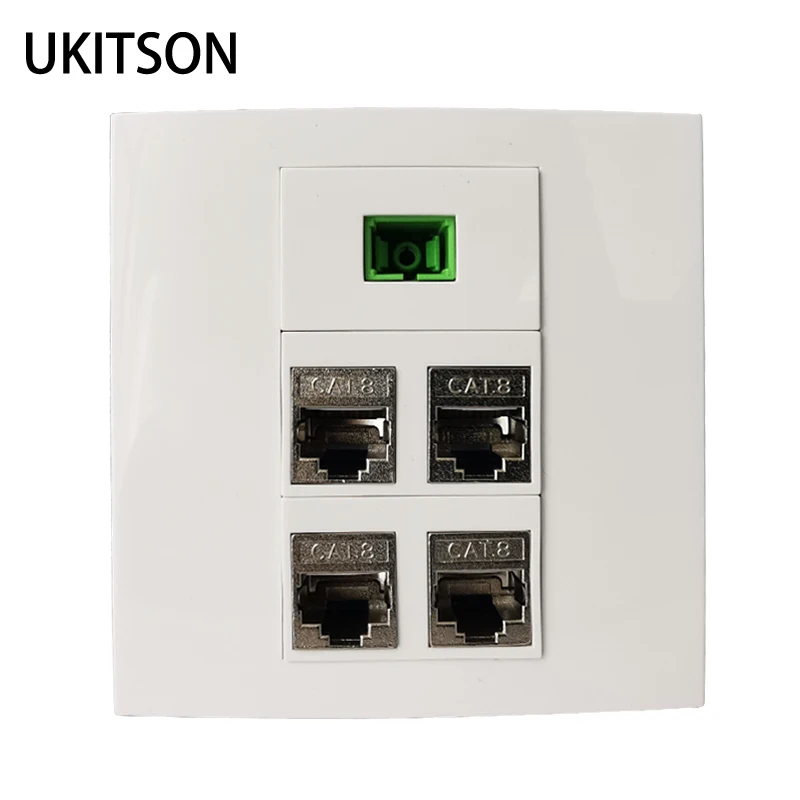 Sc-apc-upc-Glasfaser-Frontplatte-mit-4-Ports-cat8-rj45-Netzwerks ...