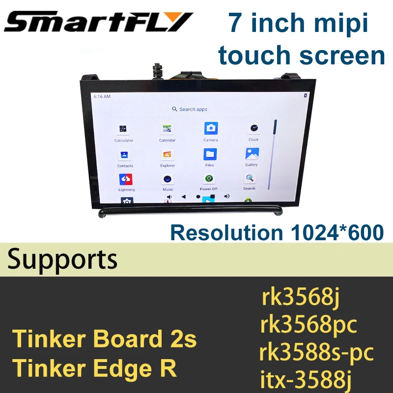 Smartfly 7-inch touch screen supports firefly Rockchip rk3568/RK3588s development board ASUS ...