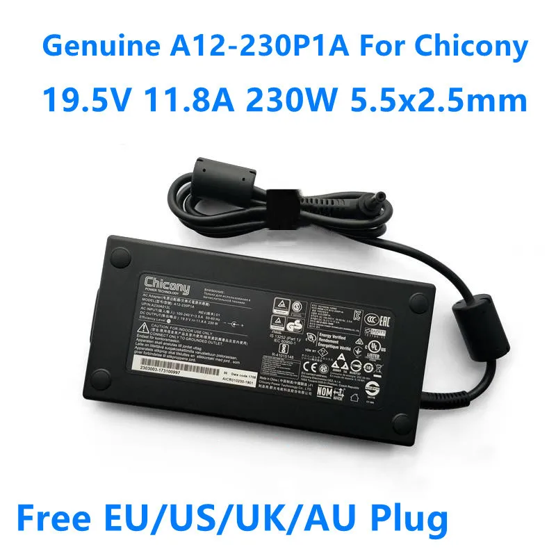 Echt Chicony A12 230P1A 19.5V 11.8A 230W 5.5X2.5Mm A17 230P1A Ac ...