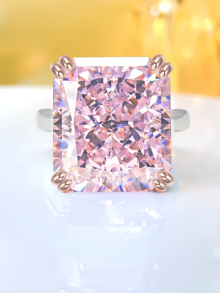 Atmospheric-Powder-Diamond-Broken-Ice-Cut-Rectangular-925-Silver-Ring ...