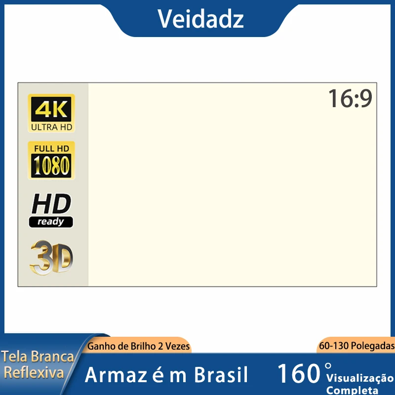 Veidadz-tela-para-proje-o-de-60-72-84-100-120-130-polegadas-tela ...