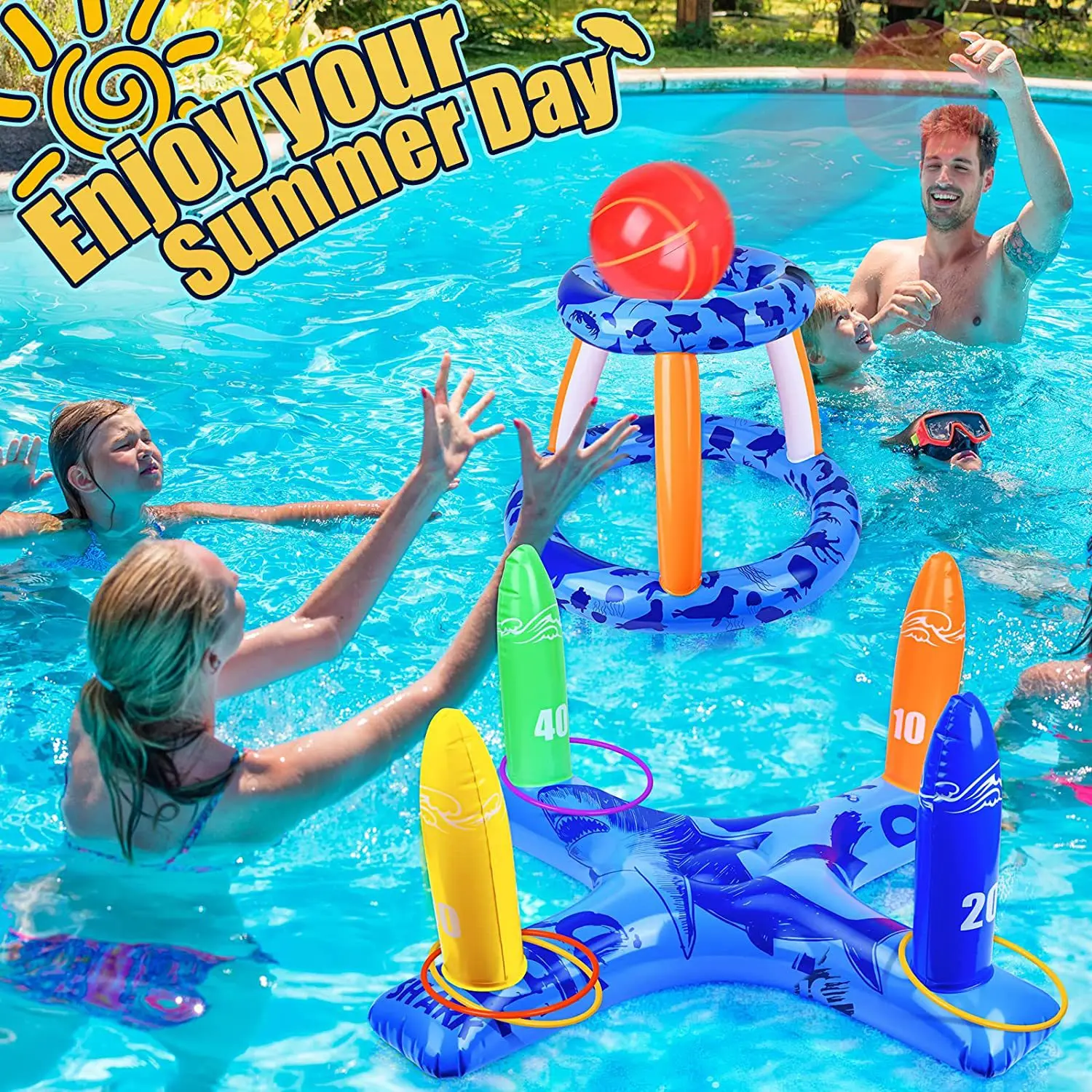 Dropshipping-Summer-Fun-Beach-Family-Swimming-Basketball-Hoop-Ring-Toy ...