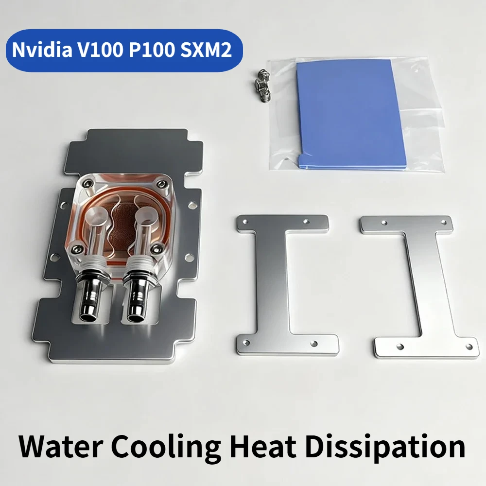 Cooler Cooling Block Purple Copper Water-cooled GPU Heat Dissipation ...