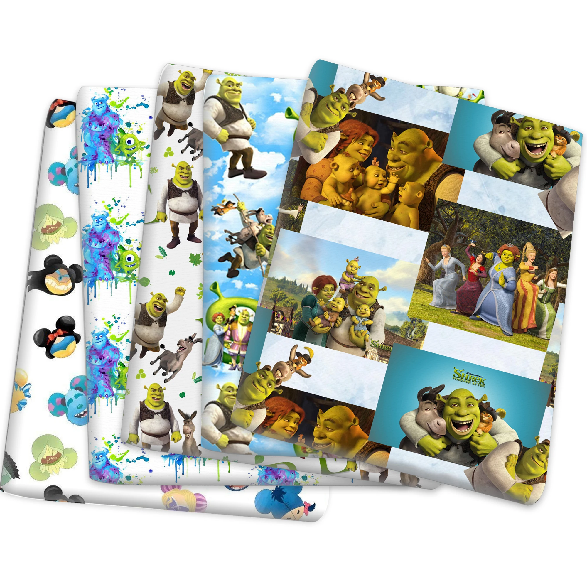 Disney-Shrek-50-145cm-Digital-Printing-Polyester-Cotton-Fabric-Sewing ...