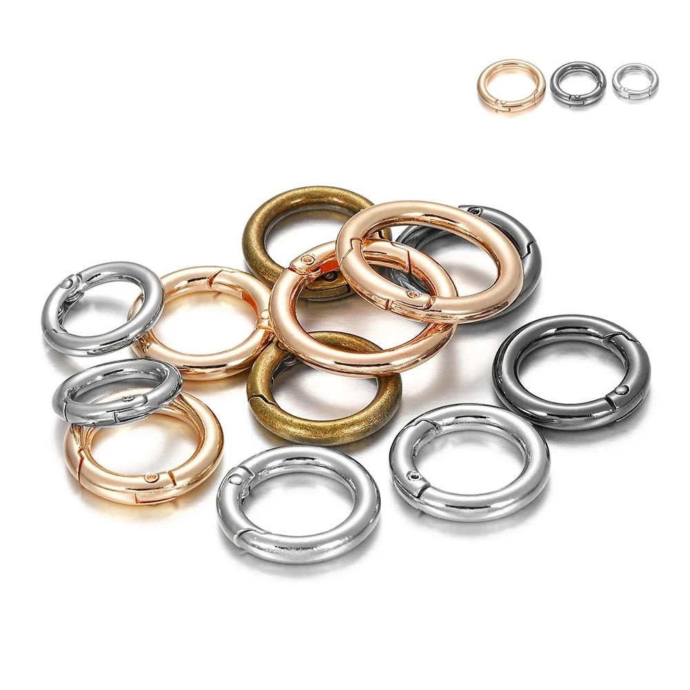 5Pcs-Zinc-Alloy-Spring-Ring-Round-Clasps-Open-Ring-Spring-Lock-for ...