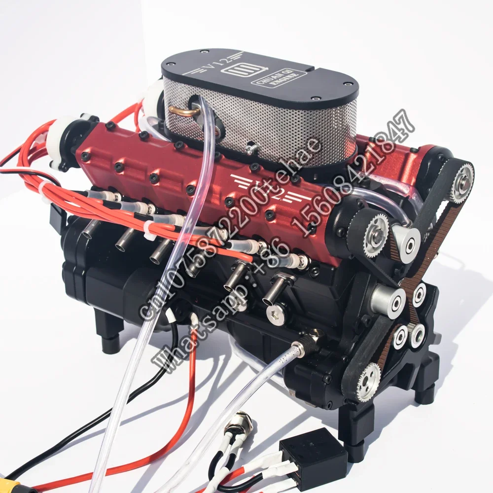 49-89cc-R-V12-Engine-Model-Methanol-Engine-Gasoline-Engine-Startable ...