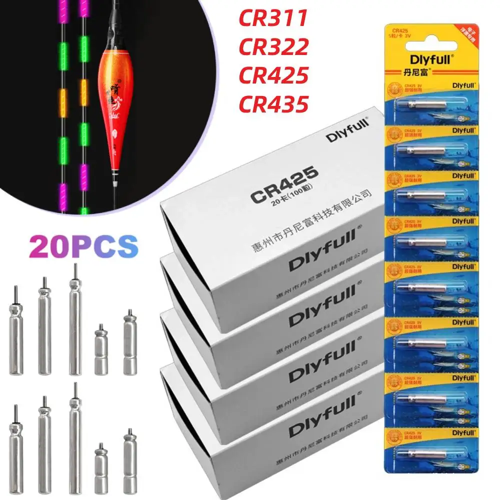 10-20pcs-Fishing-Floats-Battery-CR425-322-435-435-311-Night-Fishing ...
