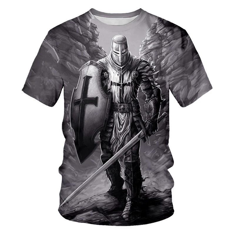 Film-Knights-Templar-3D-Print-T-shirt-Fashion-Streetwear-Tees-Men-Woman ...
