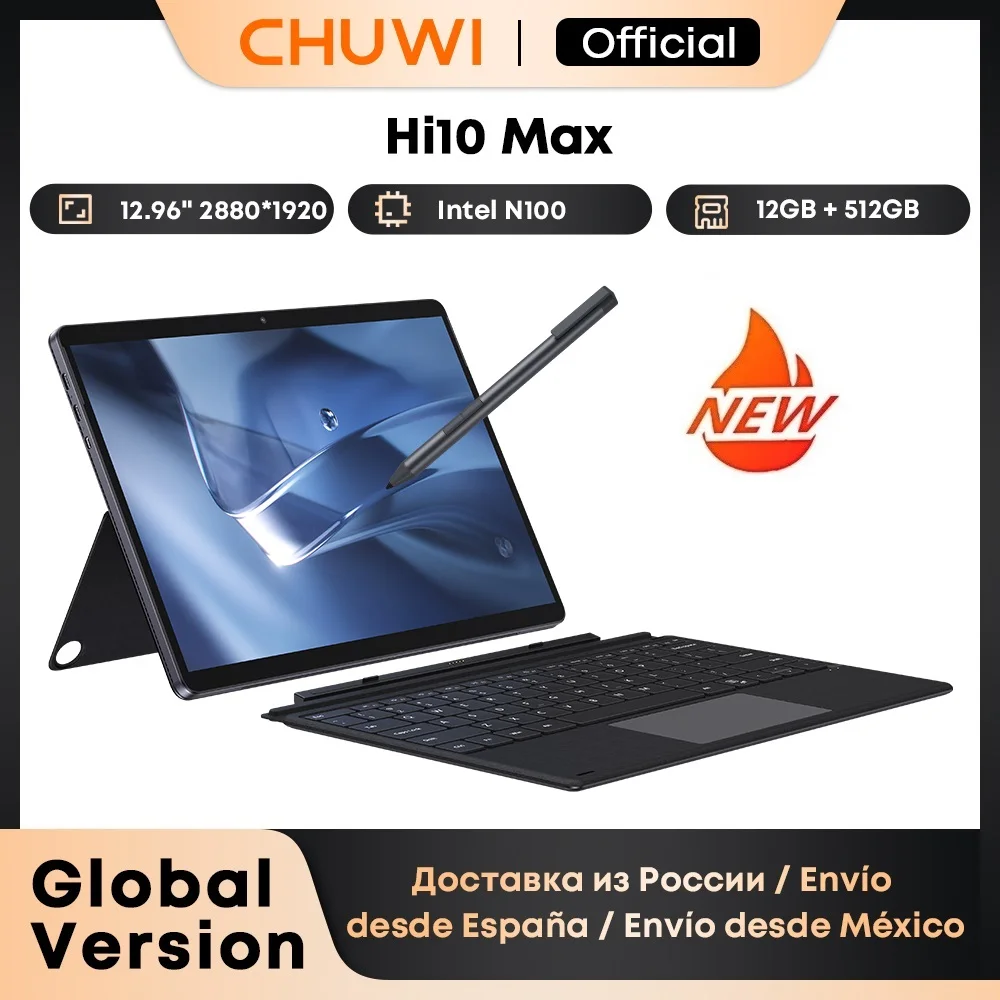 CHUWI-Hi10-Max-Tablet-2-In-1-Tablet-PC-12-96inch-3K-Display-Core-N100 ...