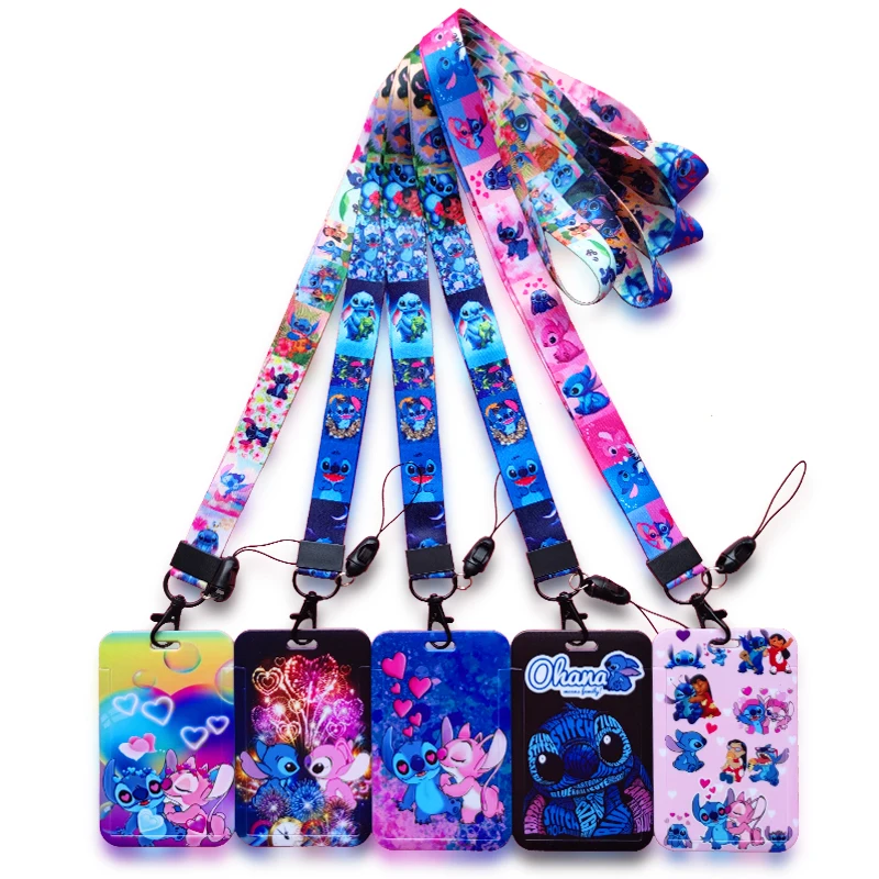 Disney-Lilo-Stitch-ID-Badge-Holder-Lanyard-OHANA-Neck-Strap-Credit-Card ...