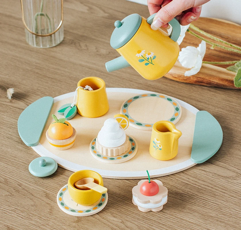 Wooden-Tea-Set-Toddler-Tea-Set-Play-Kitchen-Accessories-for-Kids-Tea ...