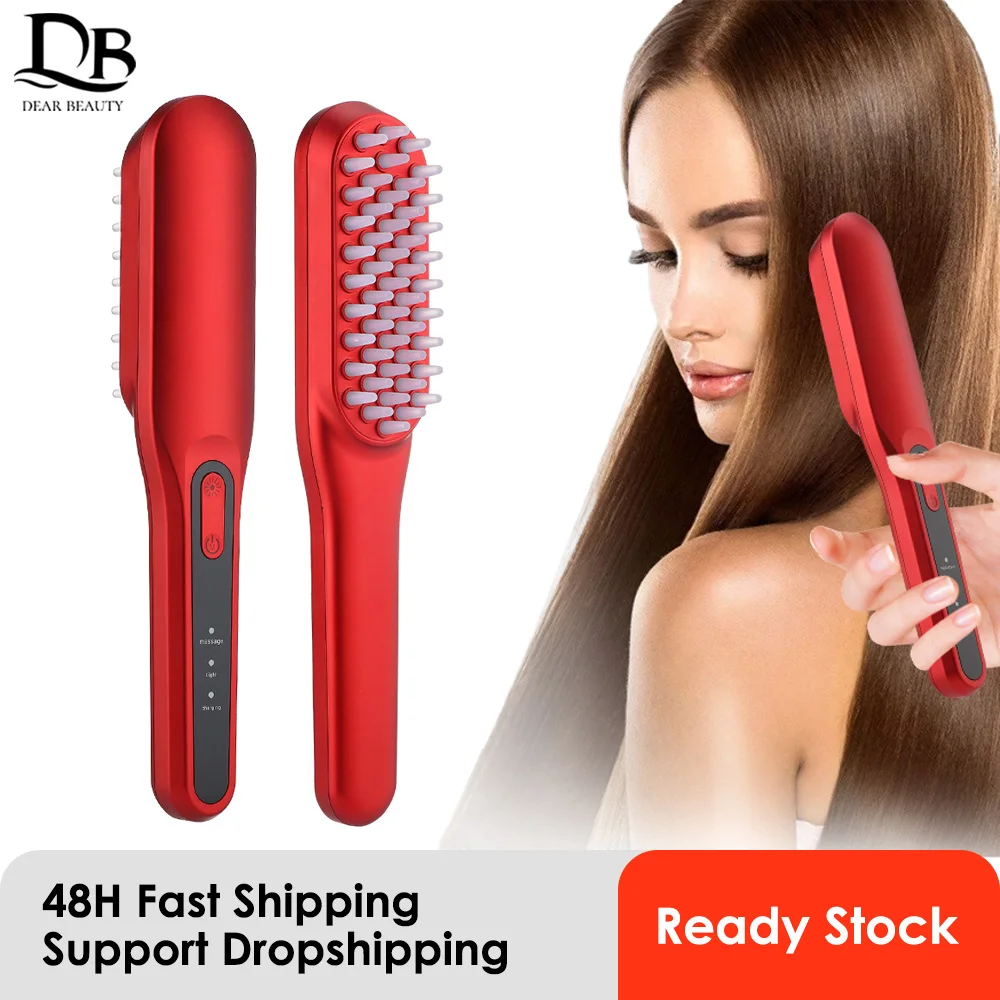 Electric-Massage-Comb-Hair-Growth-Care-Red-Blue-Light-Therapy-Stimulate ...