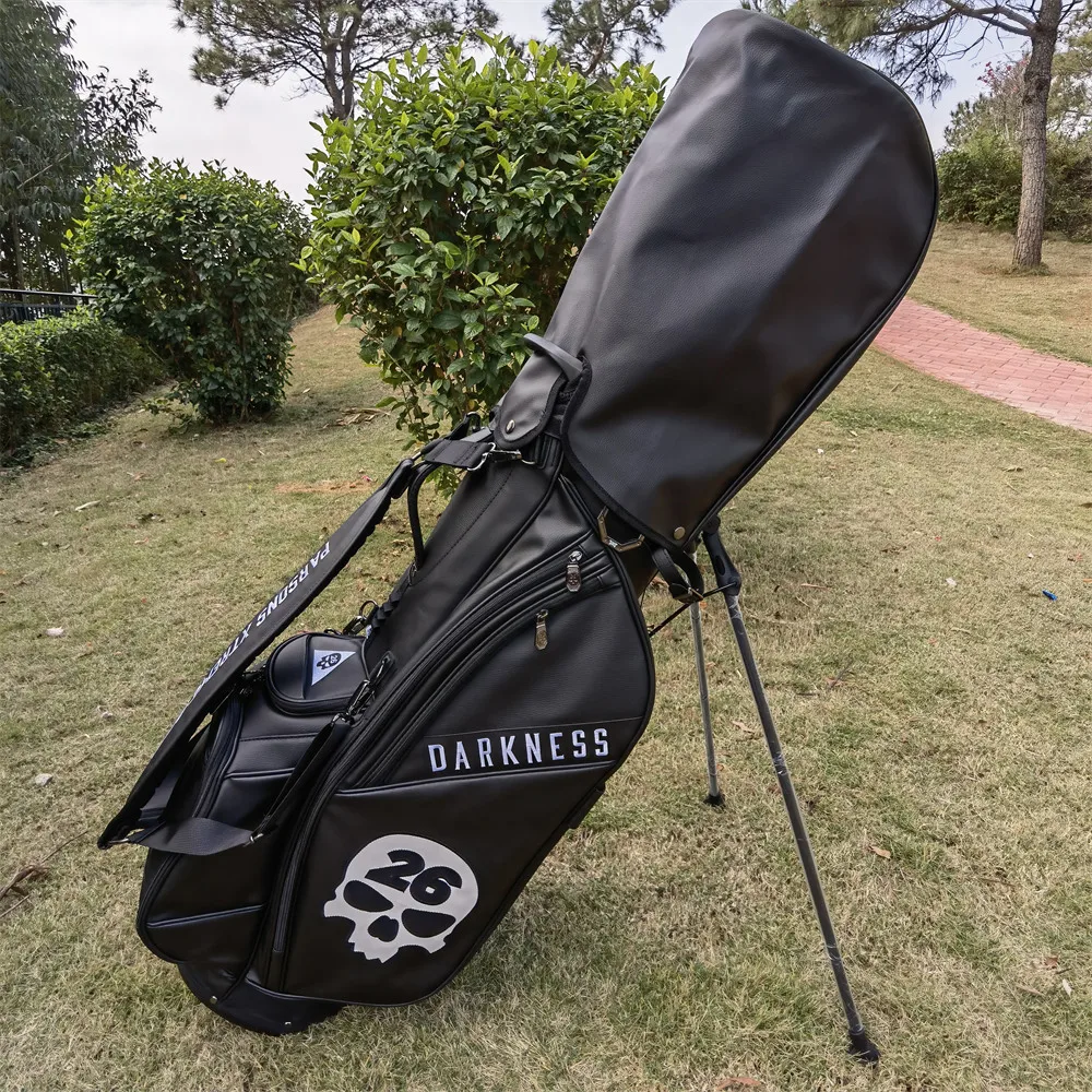 2023 방수 골프 가방 랙 스켈레톤 스탠드 패키지 다크니스 스컬 26 블랙 컬러 남성 스포츠 골프 클럽 가방