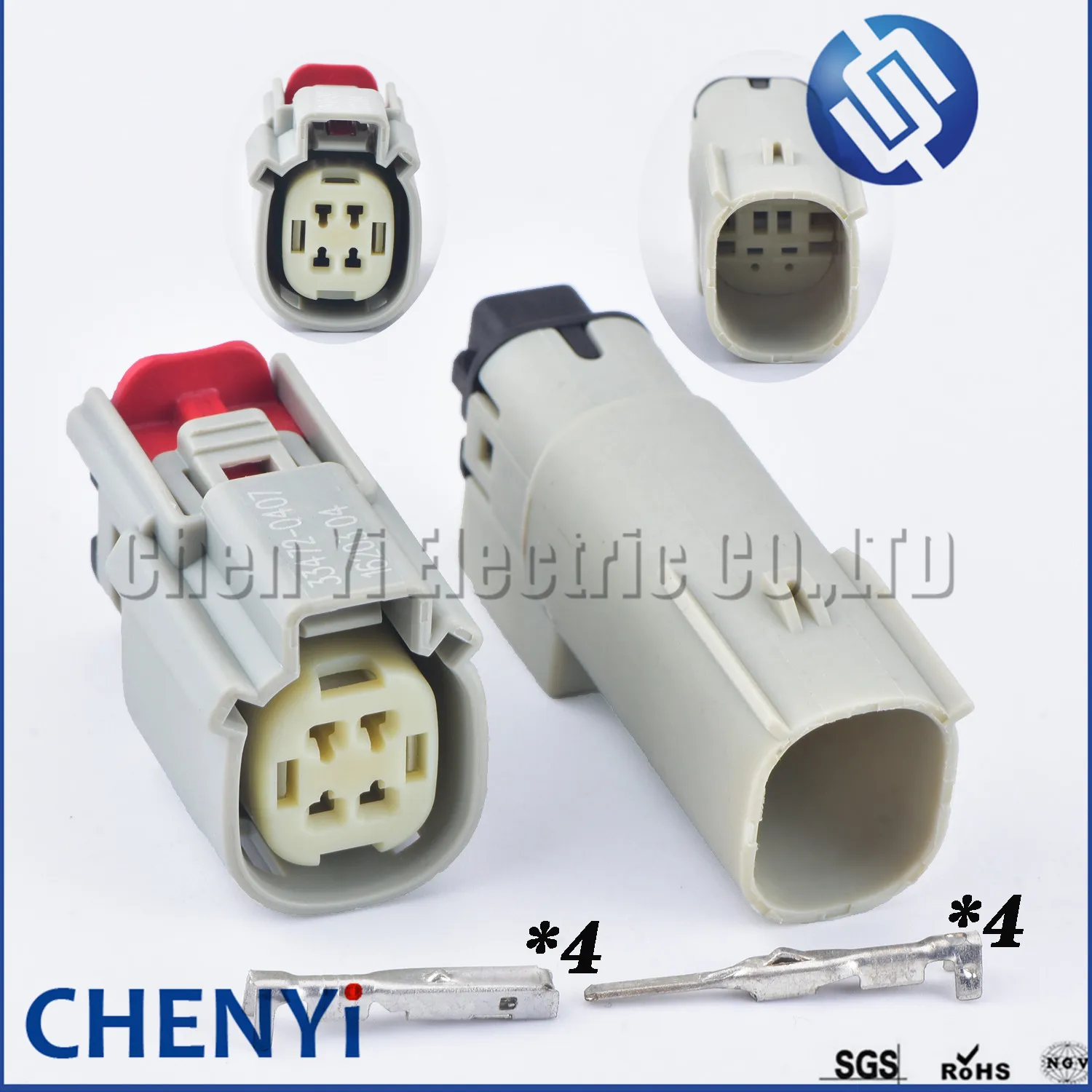 4-Pin-33472-0407-Headlight-Socket-Automotive-waterproof-connector-Lamp ...