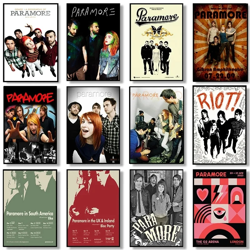 Singer-Paramore-2023-Tour-Music-Album-Cover-Poster-and-Prints-Canvas ...