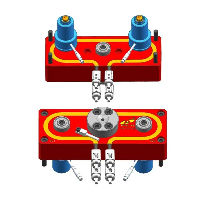Durable Steel Material 2 Point Nozzle Hot Runner System For Plastic ...
