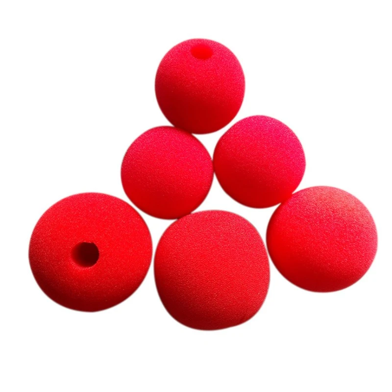 5pcs Red Sponge Clown Nose Cosplay Props Party Fun Stage Performance ...