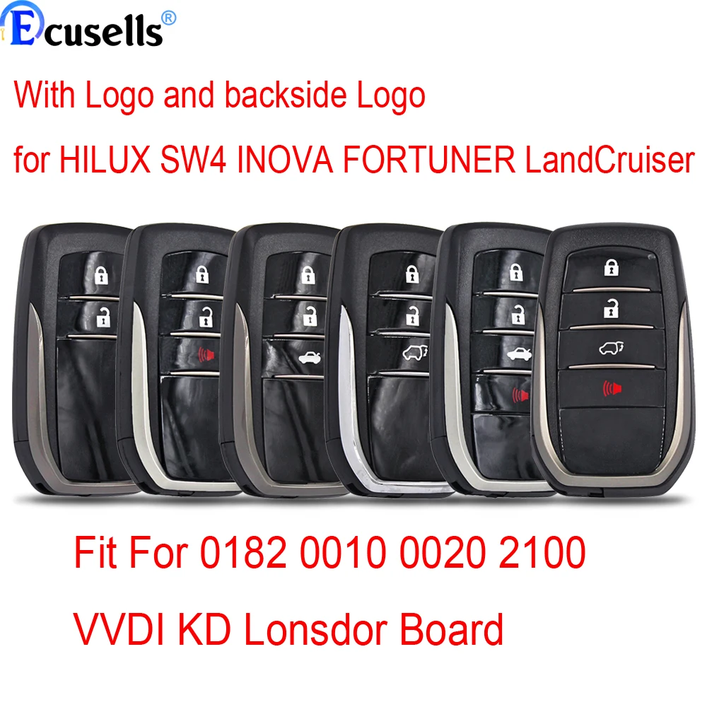Smart Card Car Key Shell Fob Fit For HILUX SW4 INOVA FORTUNER ...