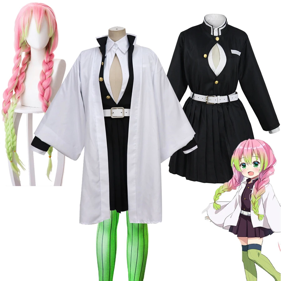 Anime demônio slayer kanroji mitsuri cosplay traje kimono uniforme ...