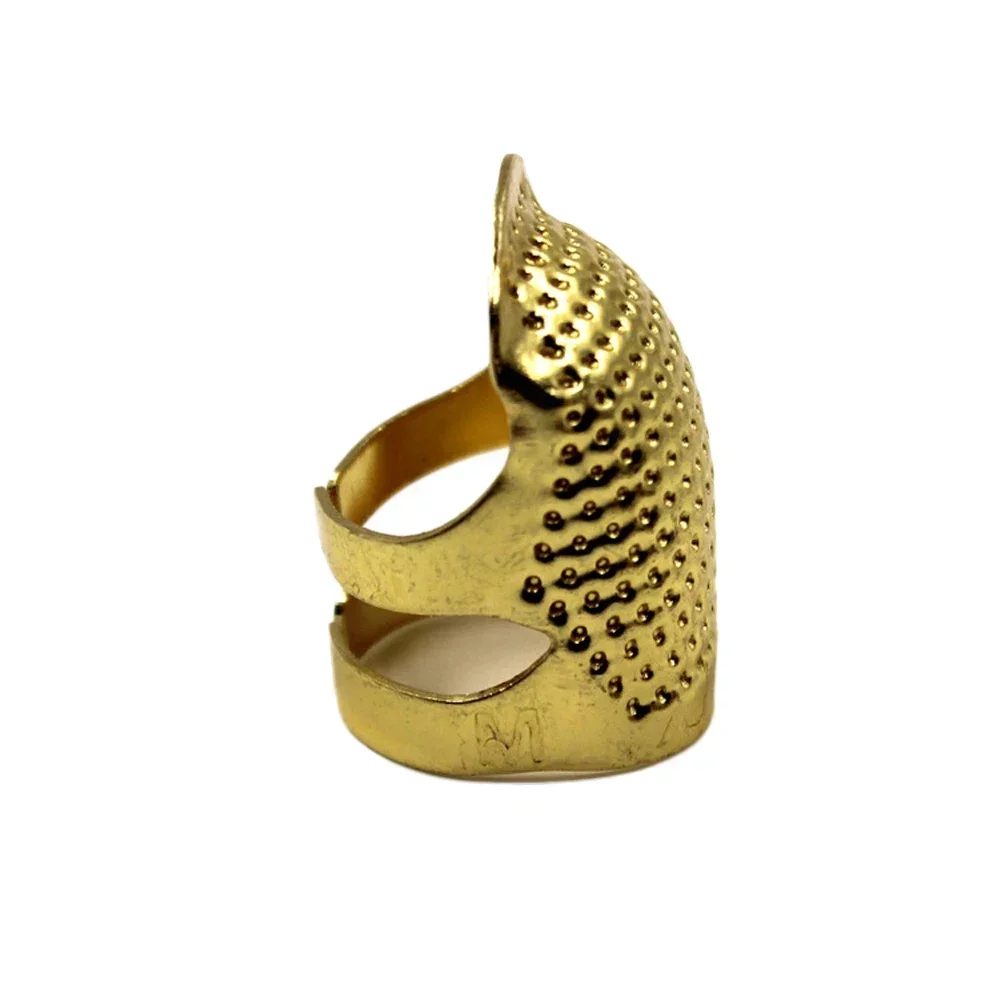 2Pcs-Gold-Thimble-Metal-Finger-Cap-Bronze-Ring-Holder-Finger ...