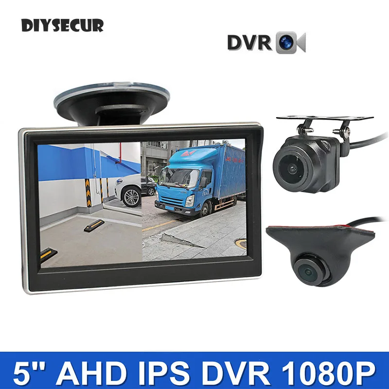 DIYSECUR-5inch-AHD-IPS-Vehicle-Rear-View-Monitor-1920-1080-Recording ...