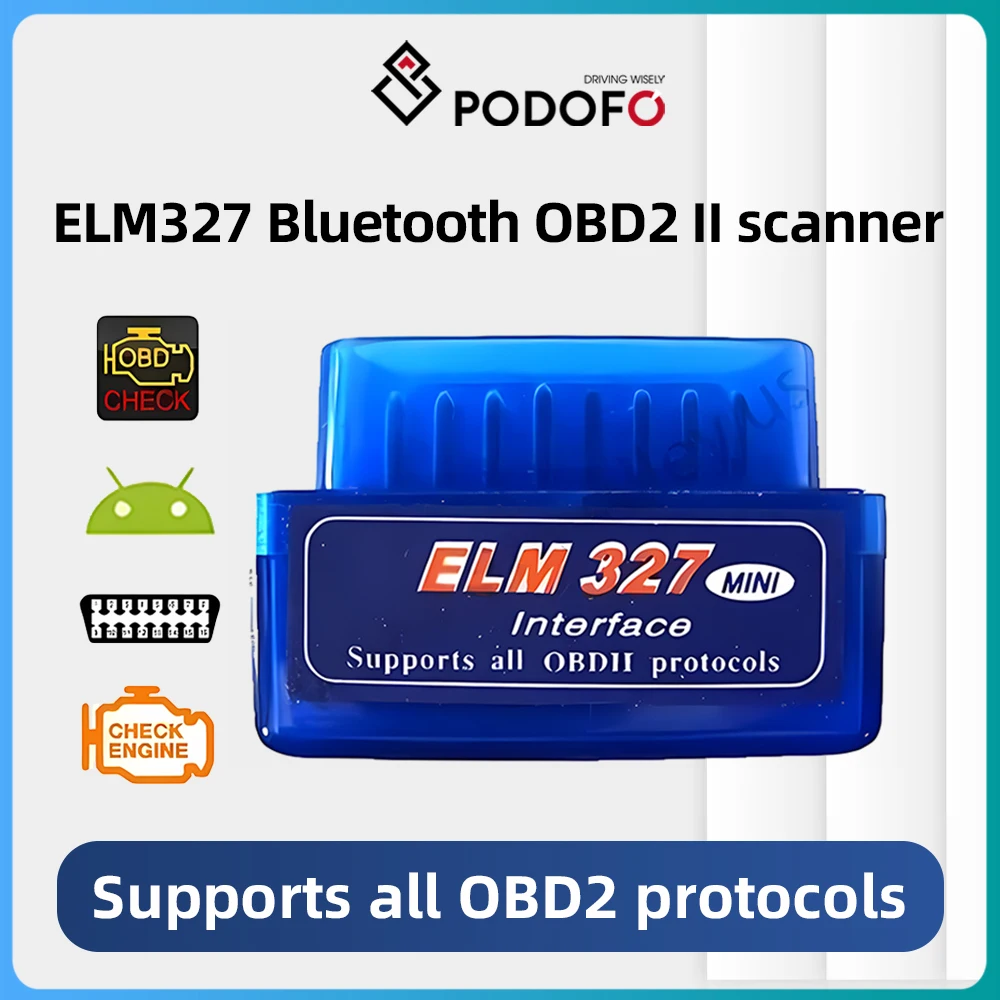 Podofo-ELM327-Bluetooth-V1-5-for-Android-Torque-OBD-2-Interface-OBD2 ...