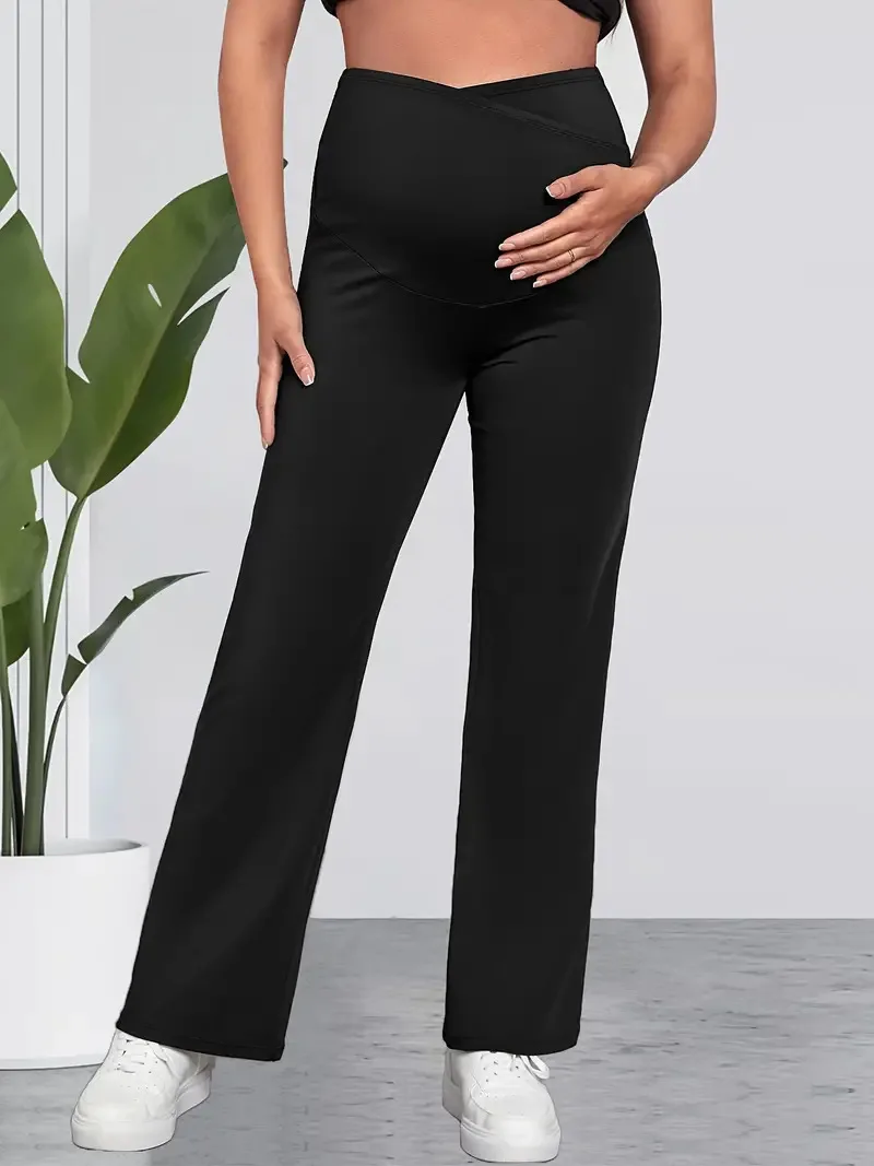 Cal-a-de-barriga-feminina-gr-vida-cal-a-preta-maternidade-perneiras ...