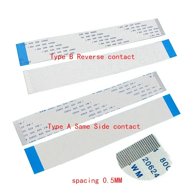 100Pcs-FPC-Flexible-Flat-Cable-FFC-0-5MM-150MM-A-B-type-interface-4P-5P ...