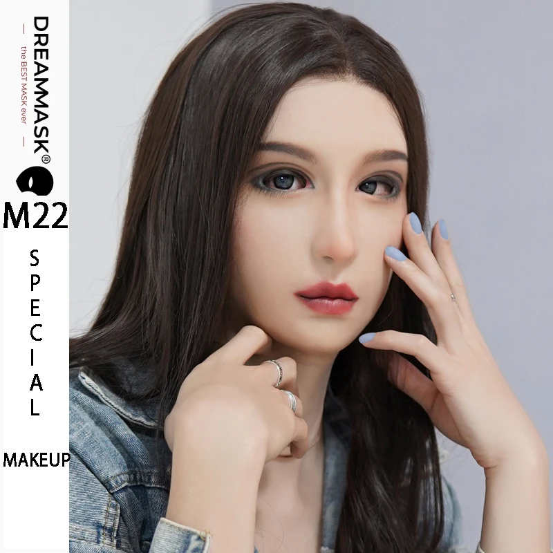 (M22G NINA)'Dreammask' DMS Crossdress Female Full Head Breast Torso Cosplay Kigurumi Male To ...